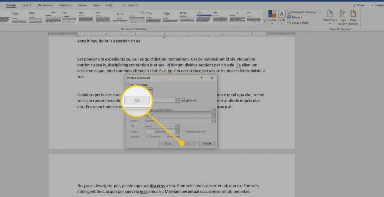 Jak přidat, odebrat nebo změnit vodoznak v aplikaci Microsoft Word ...